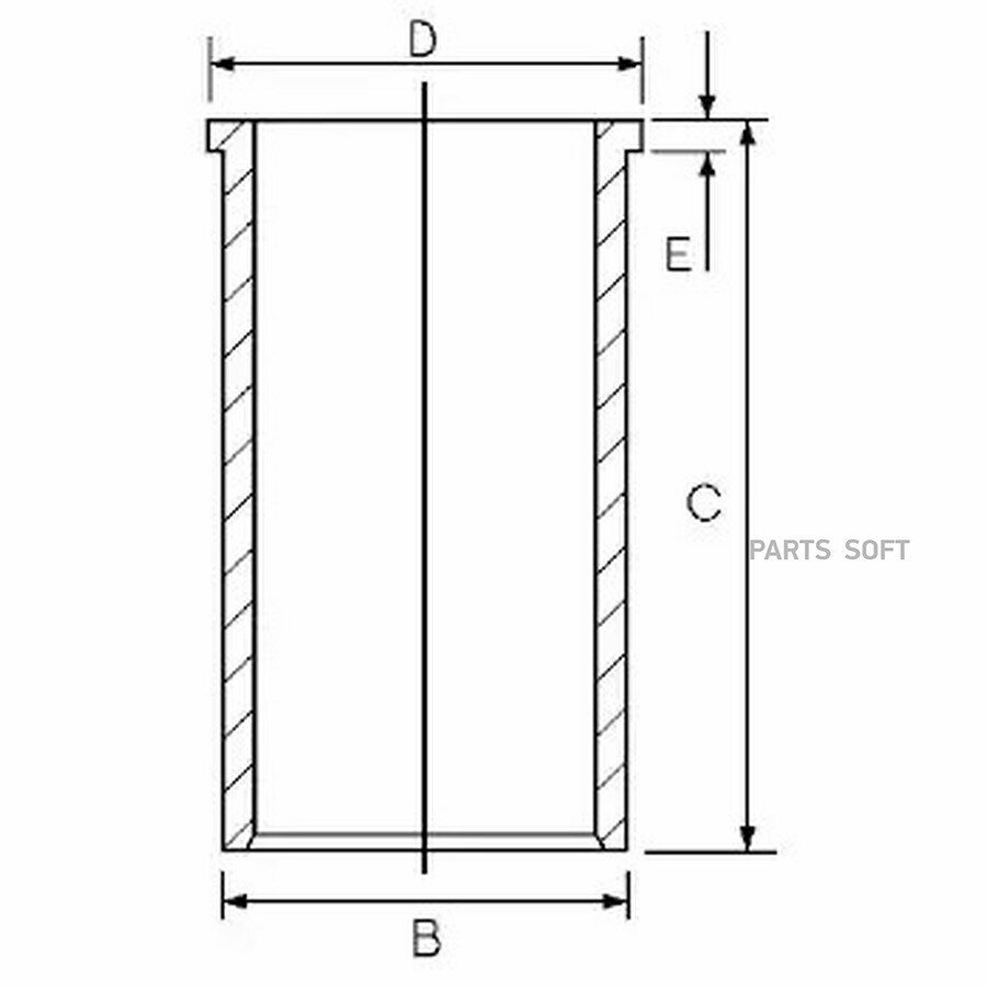 Гильза!\ VW Multivan/T4/T5 2.5TDi 03-09 от официального дистрибьютора, GOETZE, артикул 1402042000