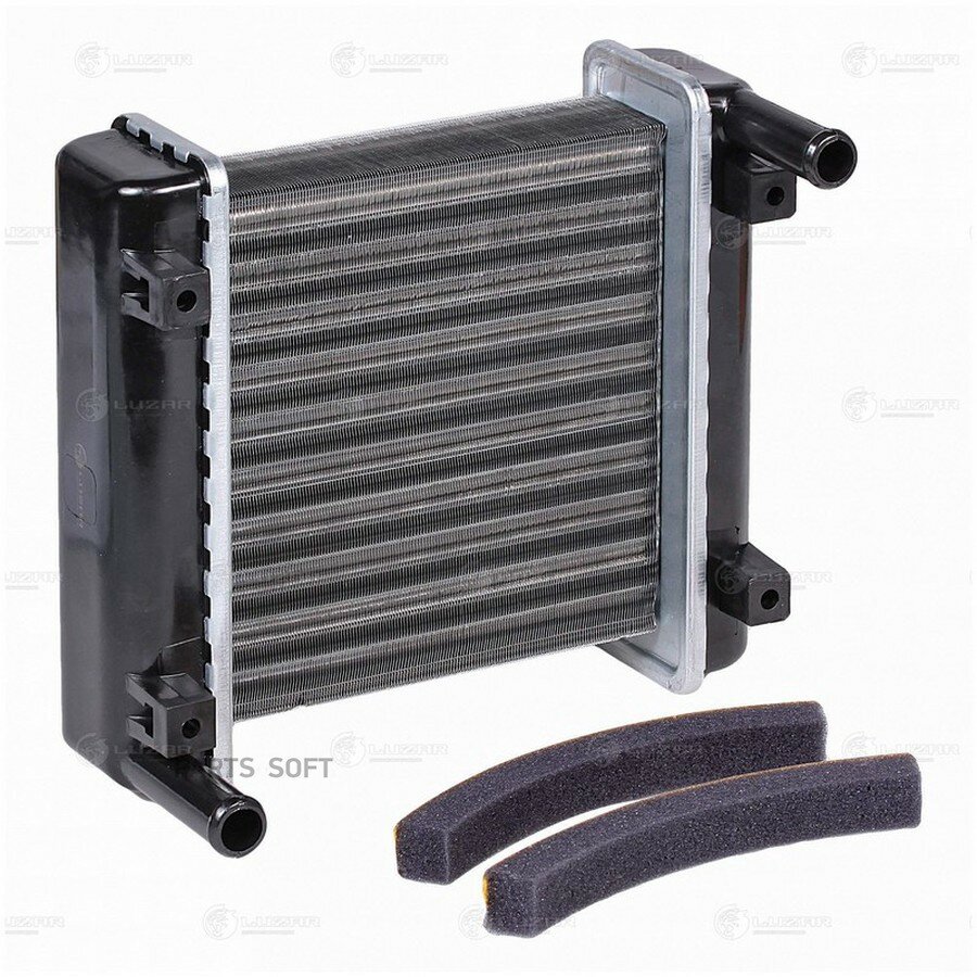 Радиатор отоп ГАЗ, ПАЗ (алюм, для отопителя ШААЗ) (LUZAR) от официального дистрибьютора, LUZAR, артикул LRH0327