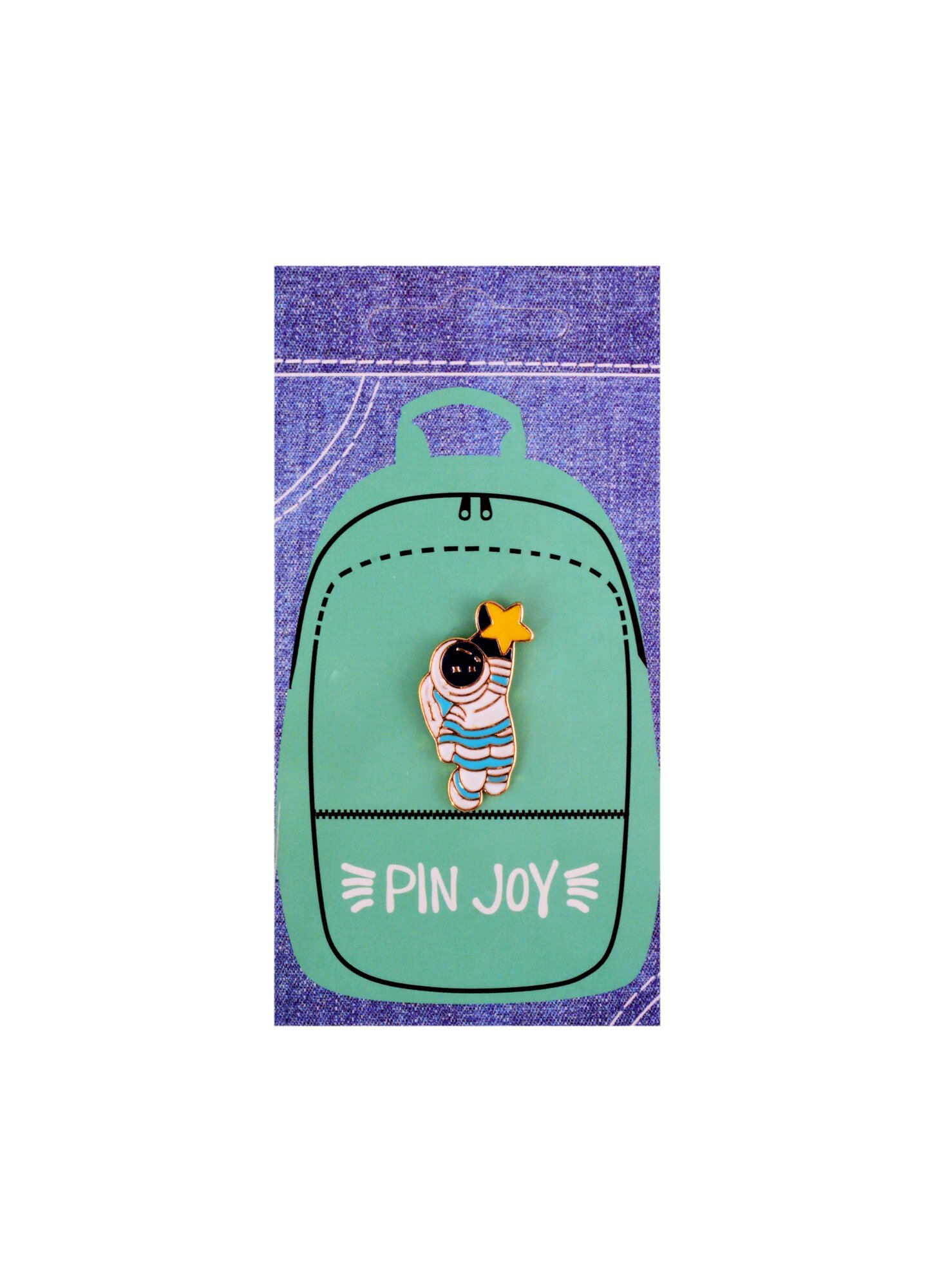 Значок Pin Joy Космонавт со звездочкой (металл) (12-08599-916)
