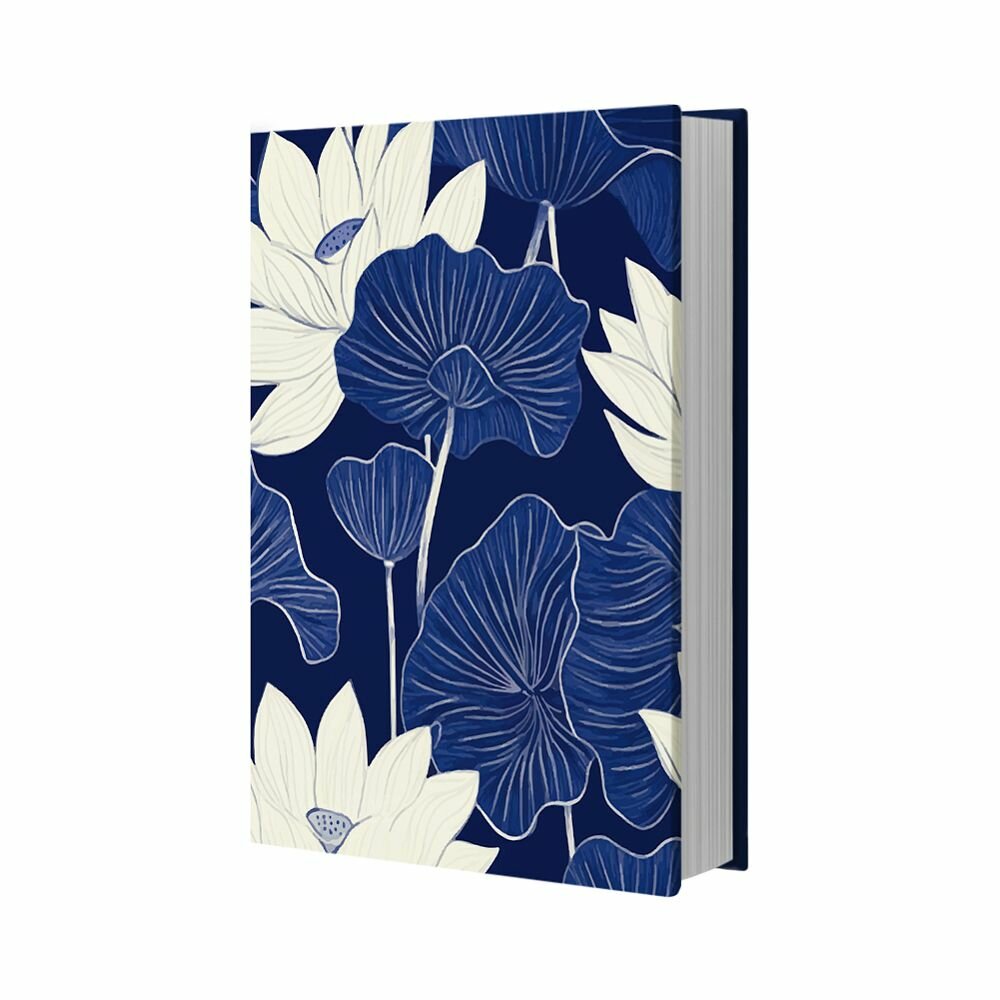 1 шт. тканевая эластичная обложка для книги, прямоугольная, с цветком, 400x485 мм