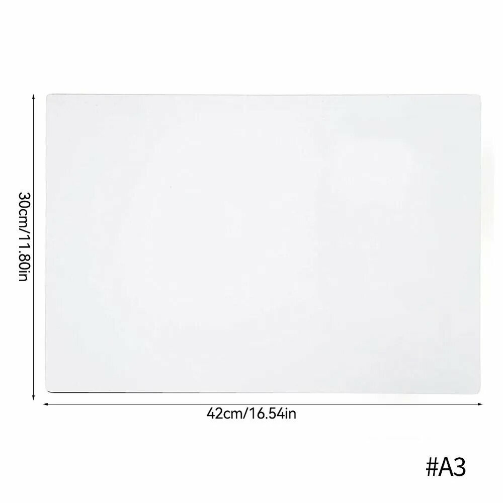 Магнитная белая доска А4/А3 на холодильник, гибкая стираемая поверхность, для заметок и списков покупок