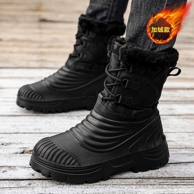 Мужские зимние теплые флисовые утепленные ботинки Martin, высокие мужские ботинки, размер 45, универсальные ботинки, размер 46, мужские зимние ботинки, размер 47