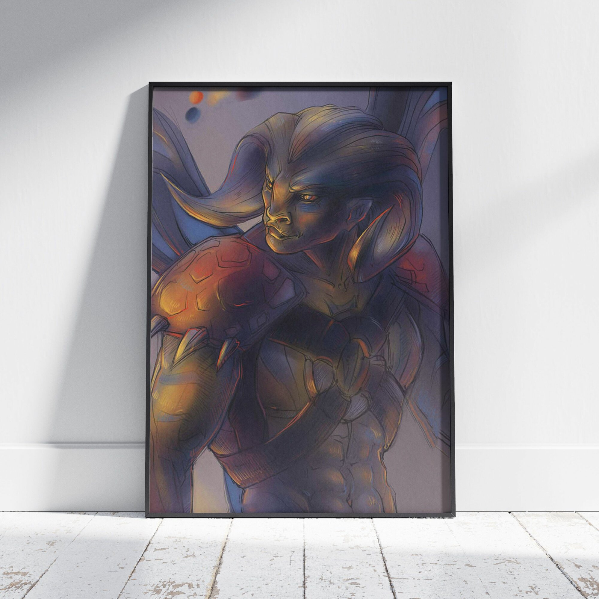 Плакат на стену для интерьера Dota 2 (Elder Titan) - Постер по игре формата A3 (30х42 см)