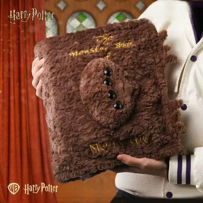Подушка-игрушка Harry Potter, мягкая плюшевая ткань, 70х35 см, коричневая