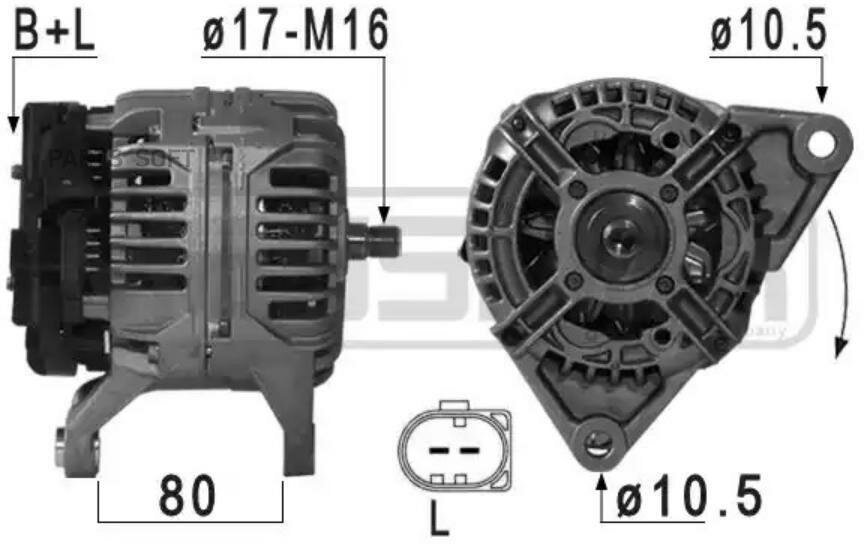 ERA 209024 209024 Генератор\ FIAT DUCATO IVECO DAILY III 110A ()