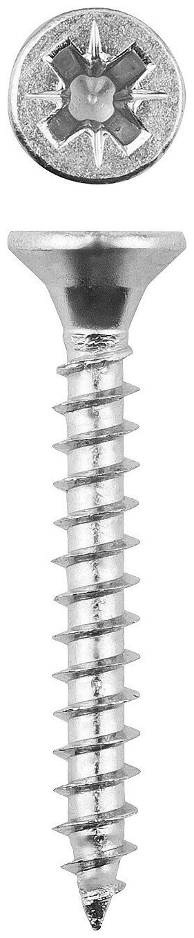 ЗУБР СУ-Б, 20 х 3.0 мм, белый цинк, 1250 шт, универсальный саморез (4-300371-30-020)