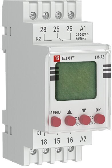 Таймер астрономический EKF электронный, программируемый, автоматическая коррекция времени