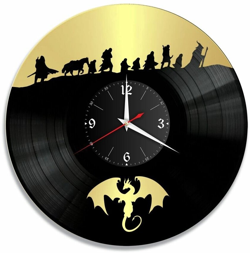 Часы из винила Redlaser "Властелин колец (The Lord of the Rings)" VW-10856-1