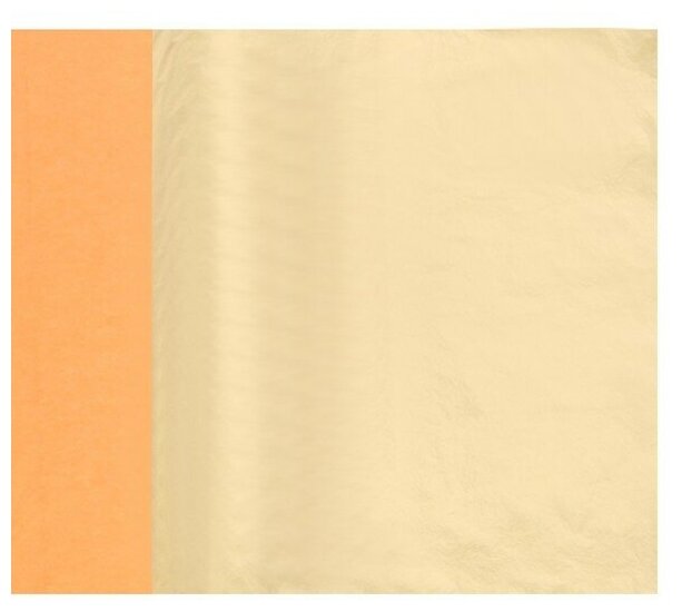 Поталь в книжке 14 х 14 см, 25 листов, золотая, 7353168