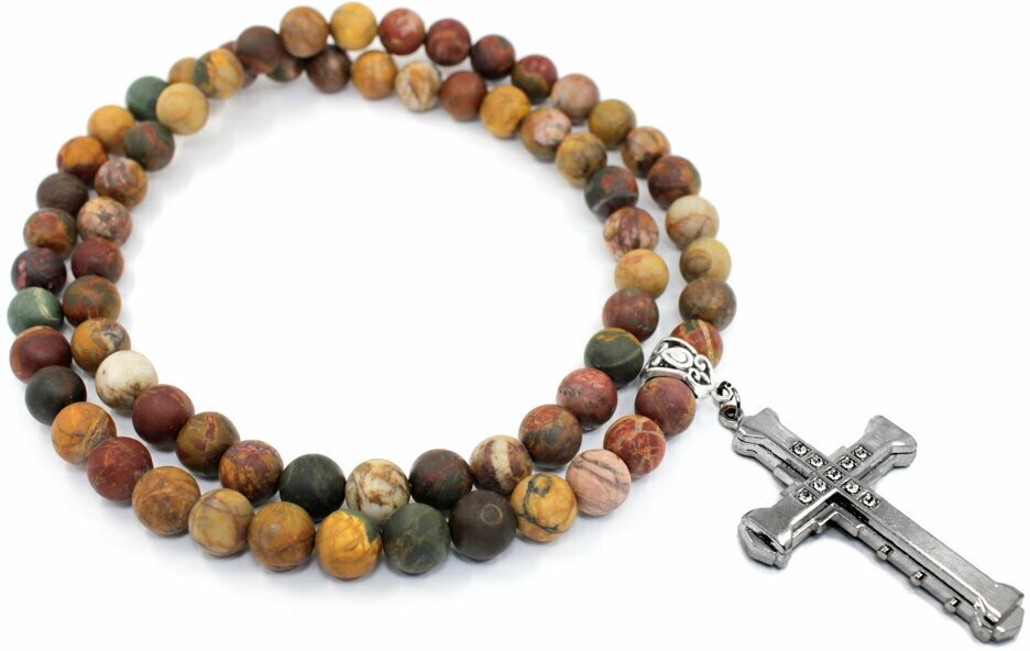 Бусы Handinsilver ( Посеребриручку ), яшма