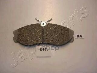 Колодки тормозные дисковые перед FORD MAVERICK 1993-1998 Japanparts арт. PA-017AF