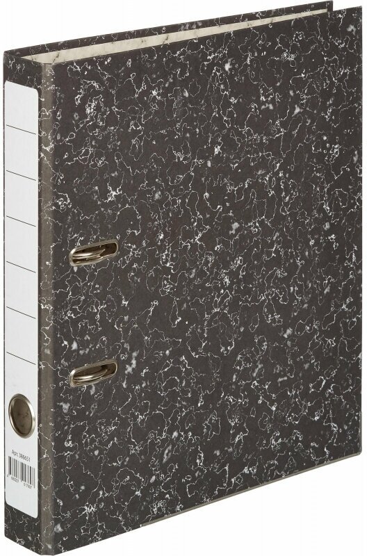 Attache Папка-регистратор 50мм, мрамор черный
