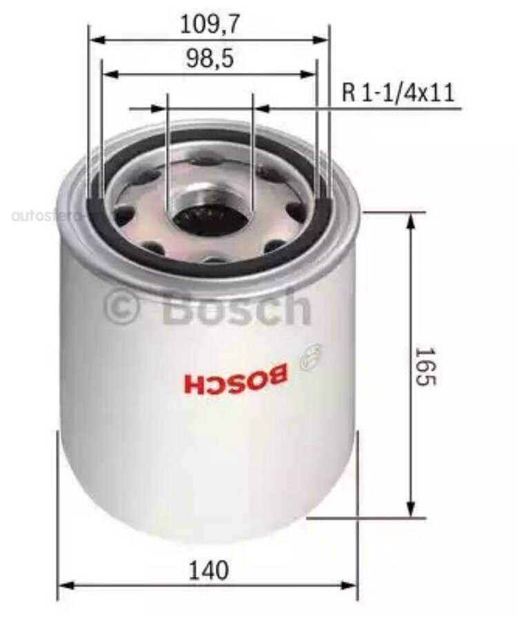 BOSCH 0986628258 картридж осушителя! с маслоотделителем G1 1/4 '13BAR\ SCANIA, RVI