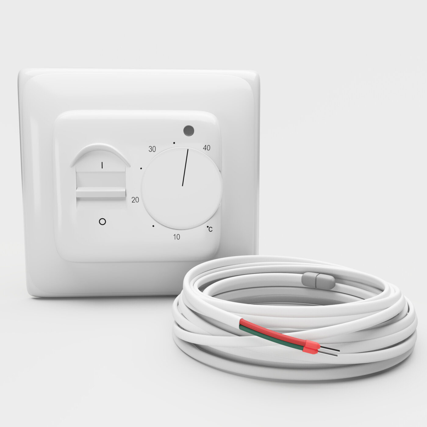 Терморегулятор Grandeks RTC 70.26, механический, с датчиком теплого пола