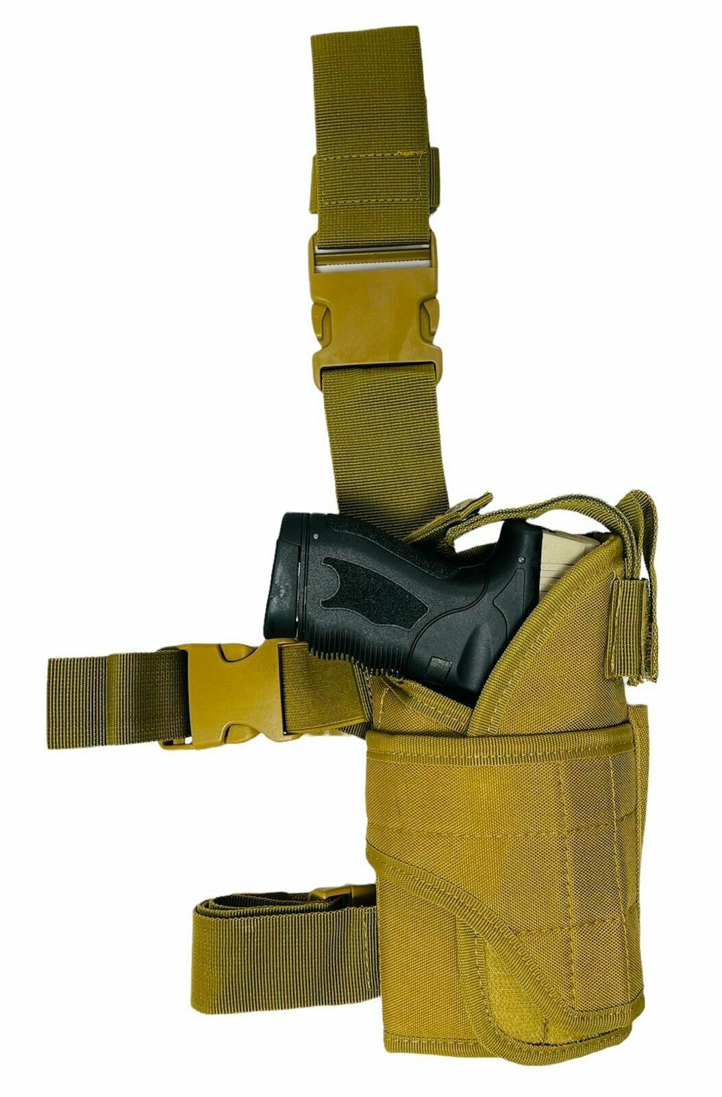 Набедренная кобура Черный ястреб (Black Hawk), тактическая, универсальная (На бедро) песочный