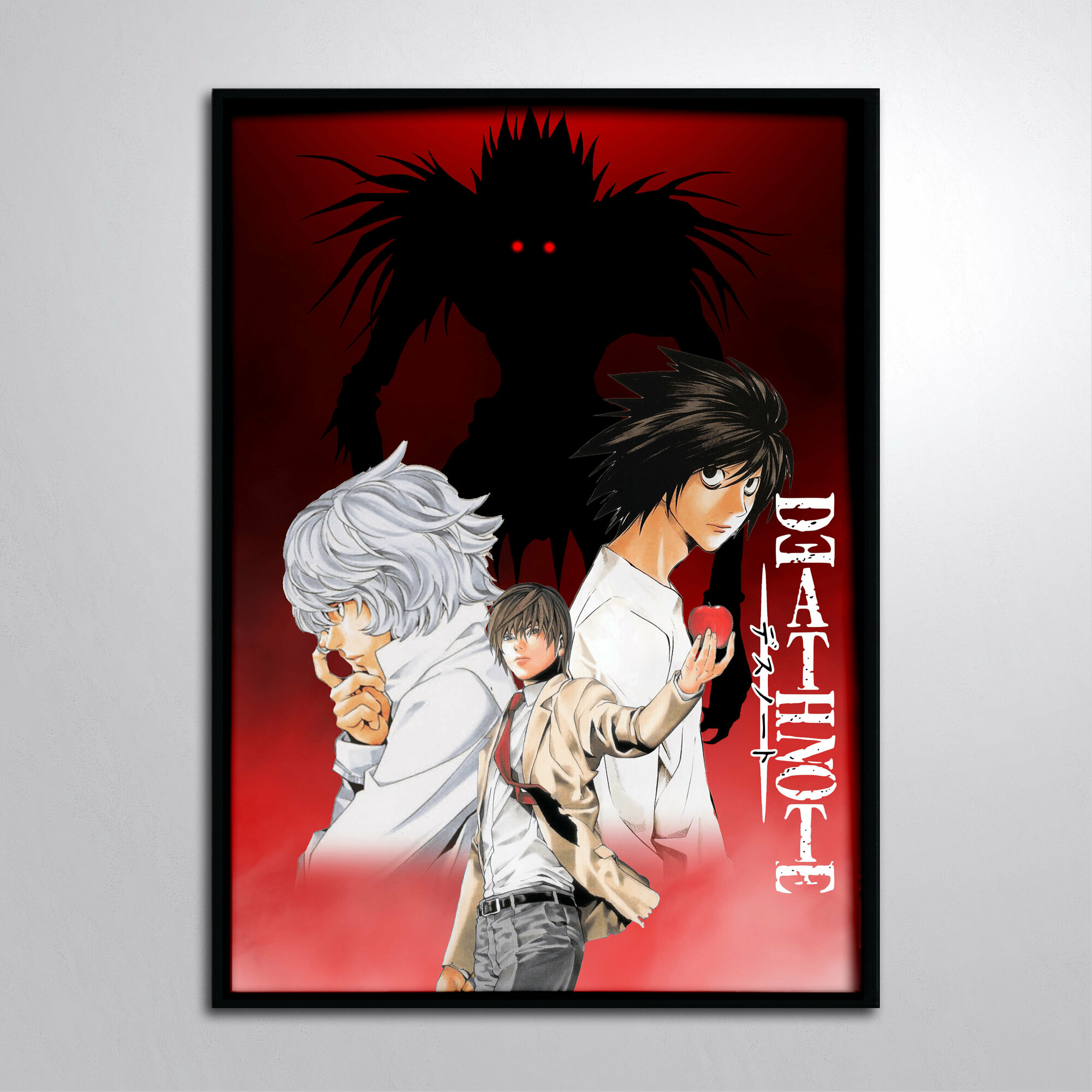 Постер в раме/Аниме Тетрадь смерти Яблоко Death note