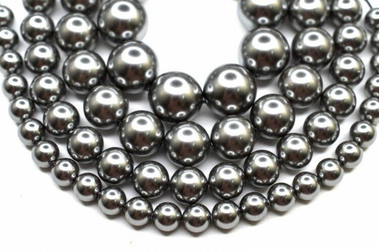 Жемчуг Swarovski 5810 #731 12мм Crystal Grey Pearl, 5810-12-731, 1шт