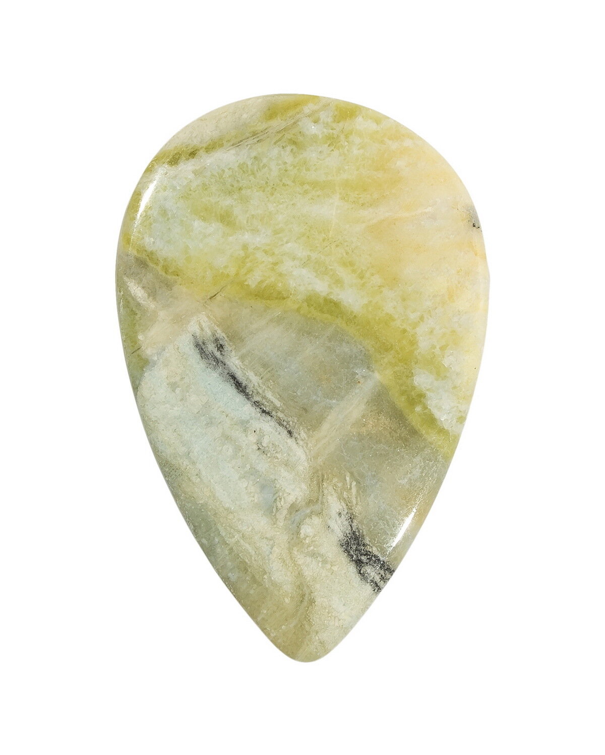 Кабошон из виолана, размер 76х50х4 мм, вес 28 грамм