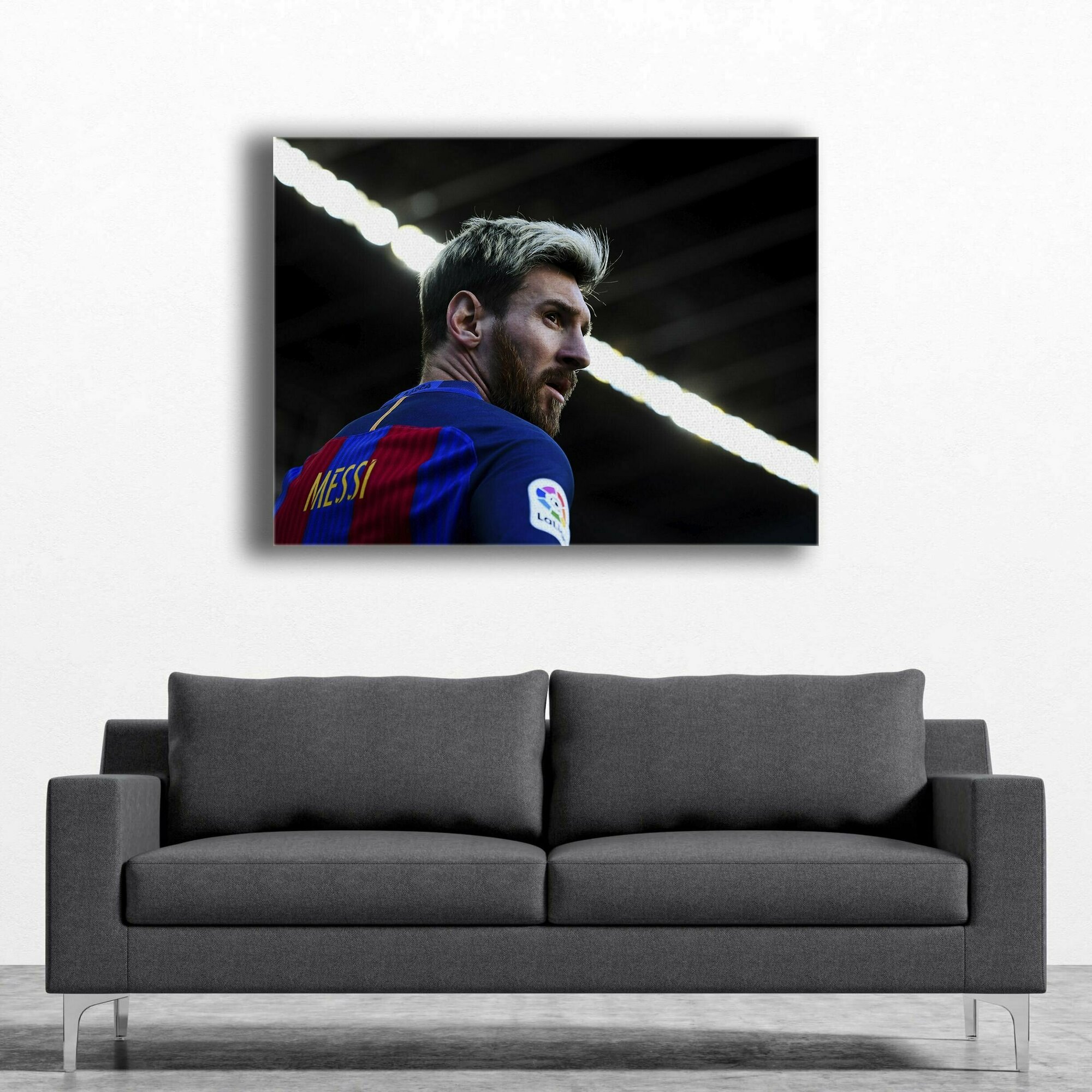 Интерьерная картина на холсте / Футболисты / Лионель Месси 50*70