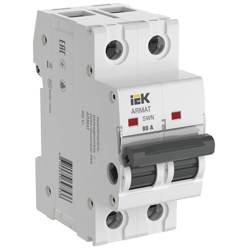 ARMAT Выключатель нагрузки SWN 2P 80А, IEK AR-SWN-2-080 (1 шт.)
