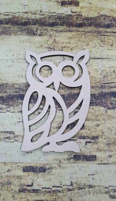 Деревянные заготовки / Декупаж, деревянная заготовка для творчества Добрый мастер "Сова" 13,5*20см, толщина 6мм (1шт)