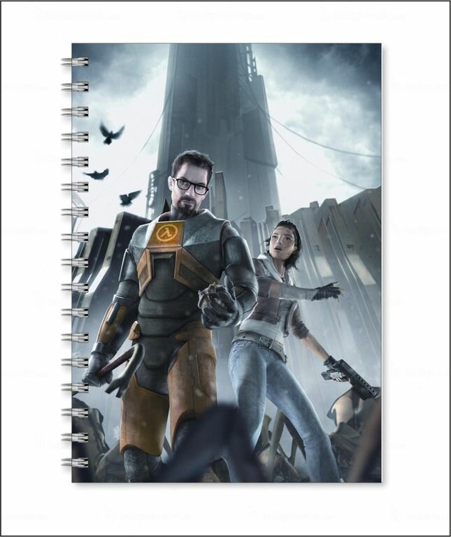 Тетрадь Half-Life, Халф Лайф №10, 15 на 21 см