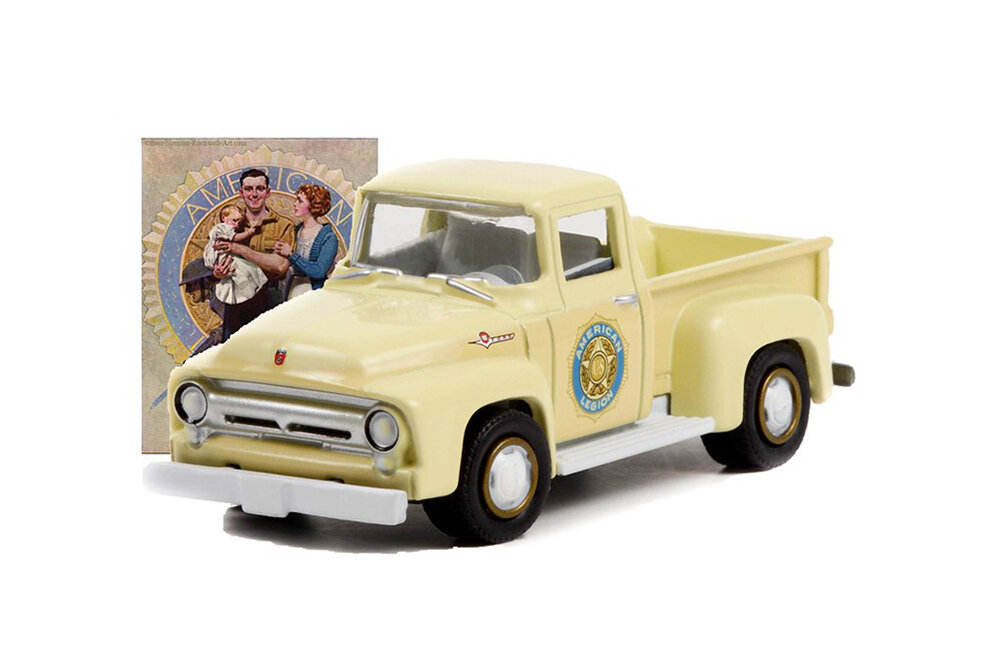 Модель коллекционная GREENLIGHT Ford F-100 пикап 1956 (длина модели 6-10 см)