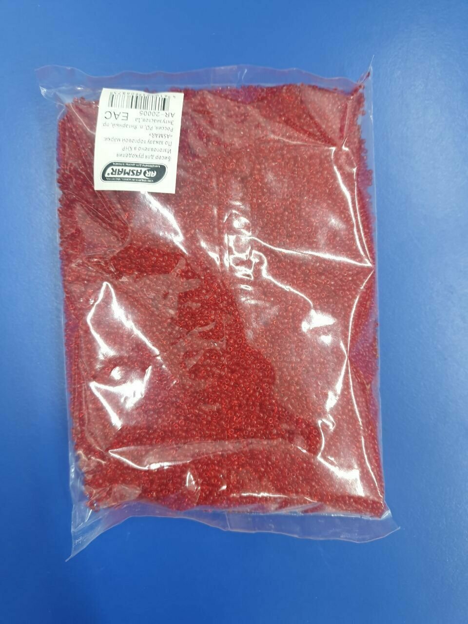 Бисер "ASMAR" красный стекло №12