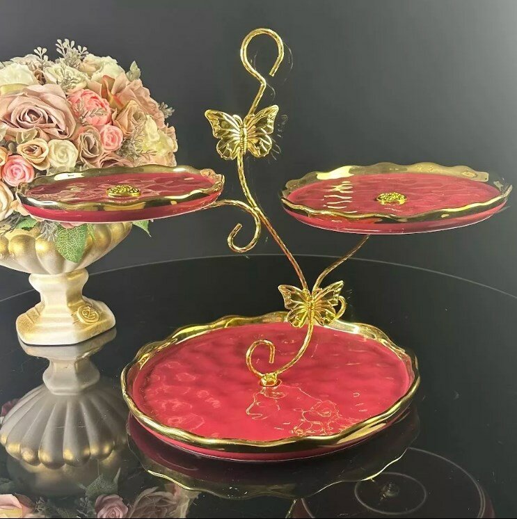 Трехъярусная этажерка Фарфор 118-106-255