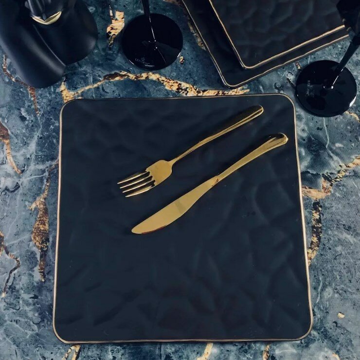 Квадратное блюдо 25см марокко Фарфор 118-005 118-118-005