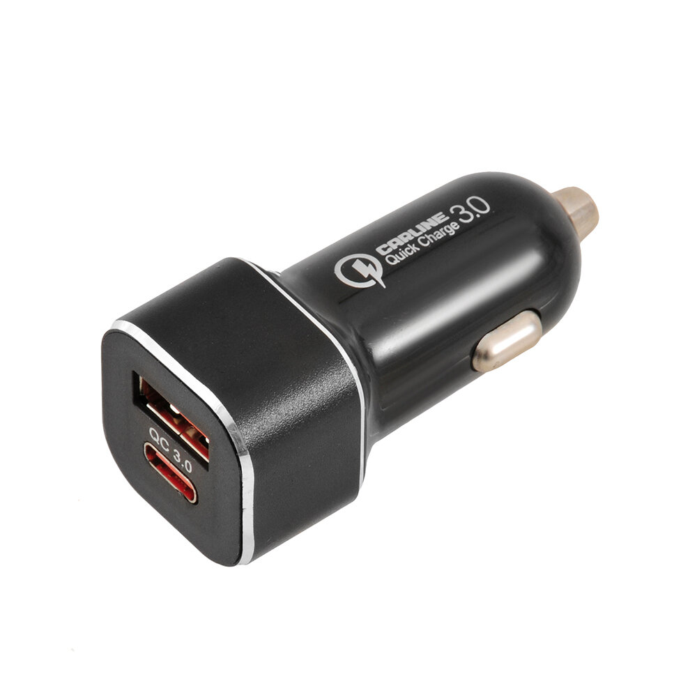 Автомобильное зарядное устройство CARLINE 12/24В 2USB CH-2U-TC