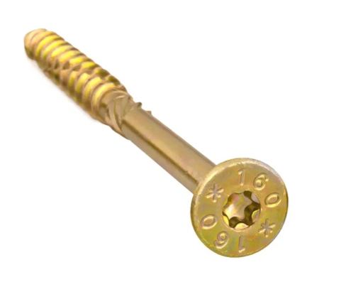 Шурупы "Starfix", конструкционные, для дерева, самонарезающие, потайная головка, 5х80