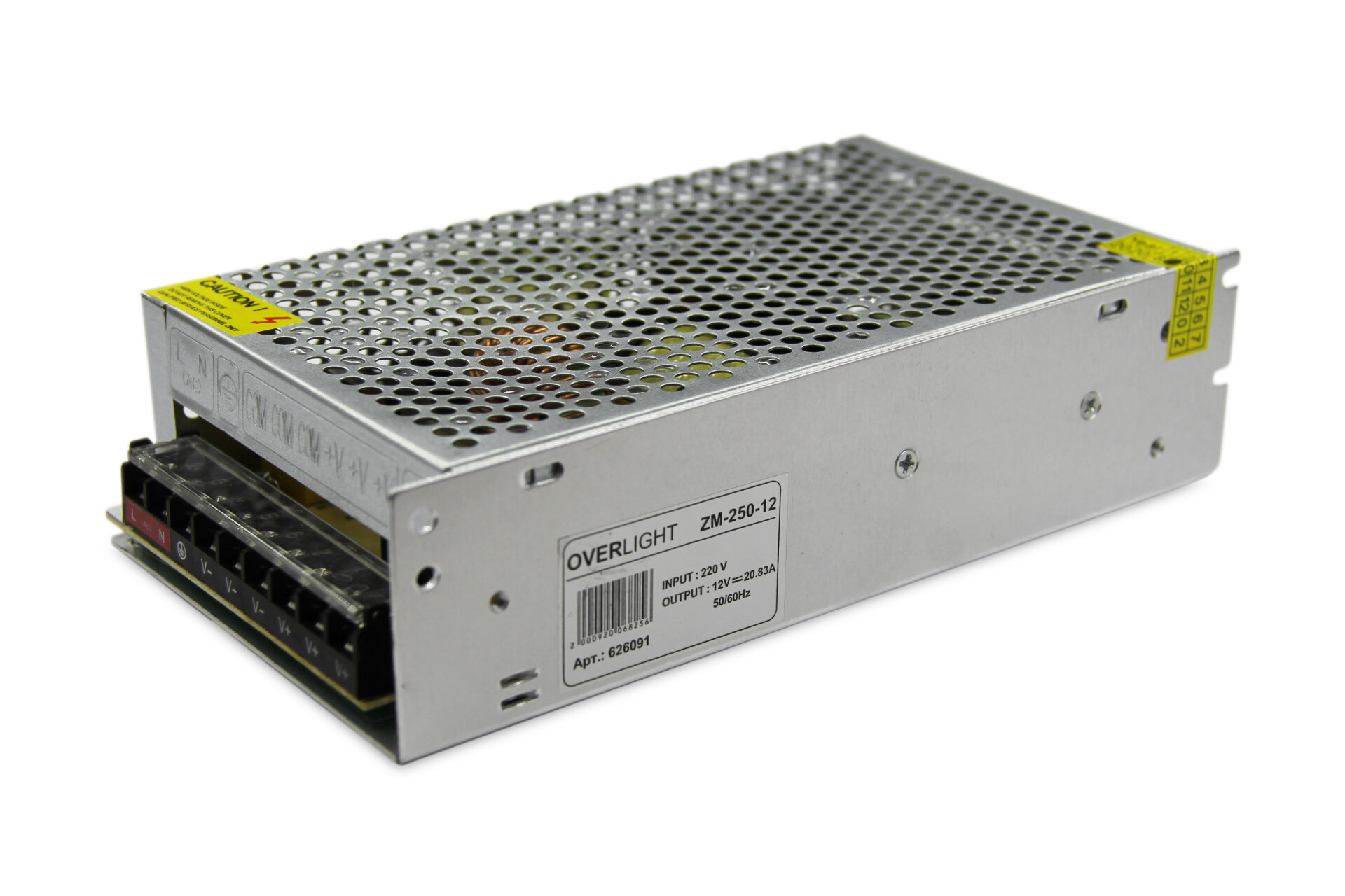 Источник напряжения ShopLEDs Блок питания ZM-250-12 (12V, 250W, 20.83A, IP20)