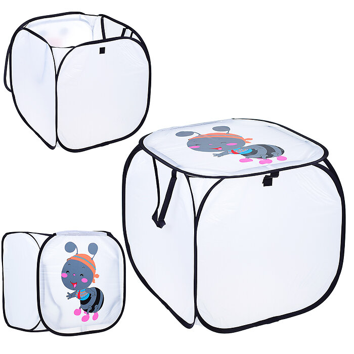 Корзина для игрушек "00-0084", с крышкой, с ручками, от 3 лет, 45x45x45 см