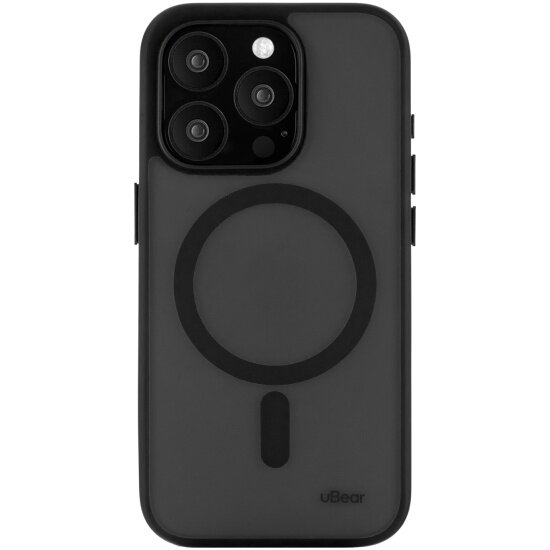 Чехол Ubear для iPhone 15 Pro, Cloud Mag Case, MagSafе, черный