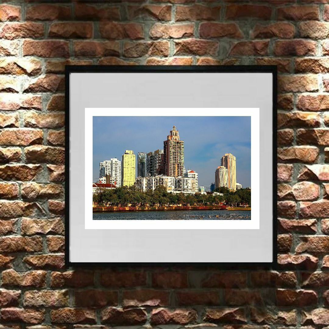 Плакат "City №25" Cool Eshe из коллекции "Города", плакат А4 (29,7 х 21 см) для интерьера