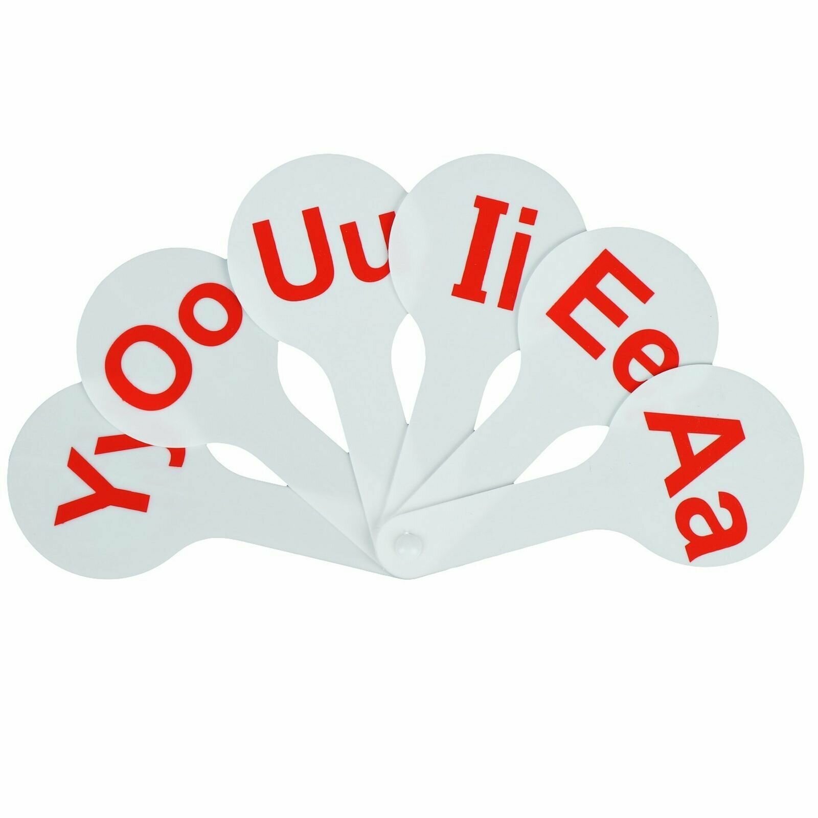 Касса-веер "английские гласные буквы"