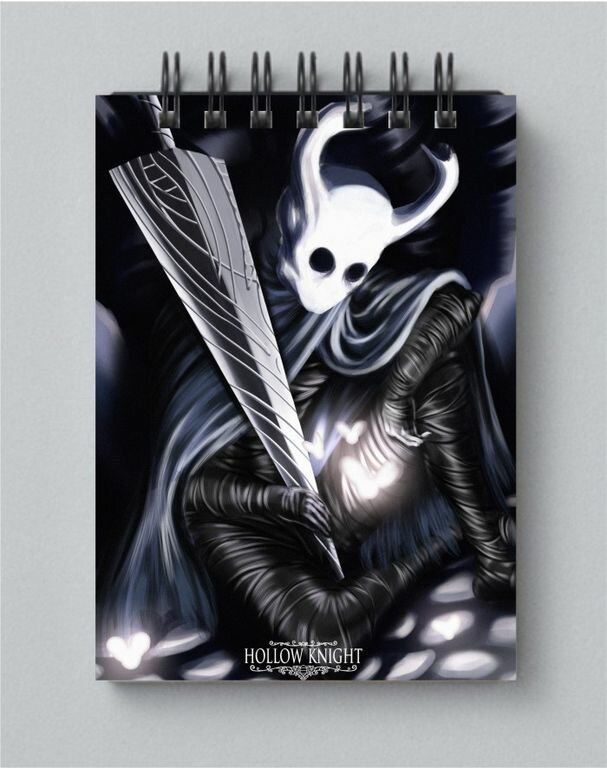 Блокнот Hollow Knight, Холлоу Найт №1, А5, 15 на 21 см