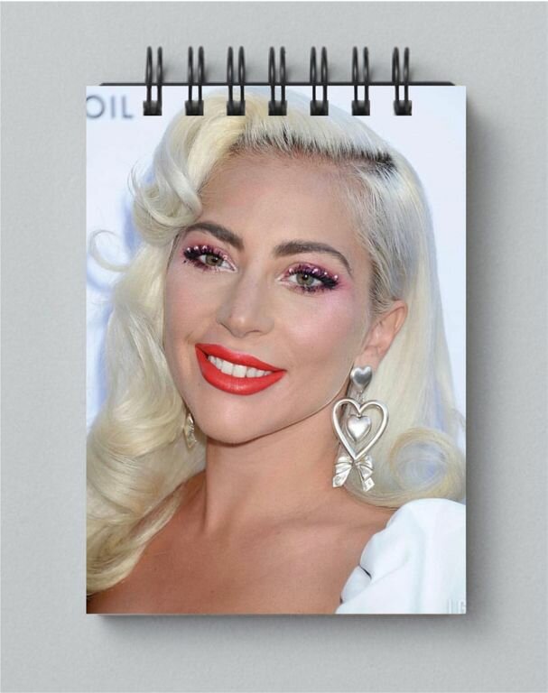 Блокнот Леди Гага, Lady Gaga №9, Размер А6, 10 на 15 см