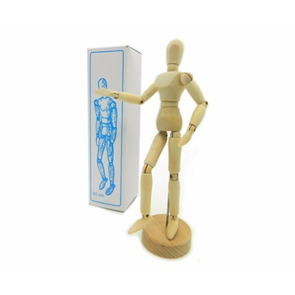 Манекен "Человек" 20см, художественный, из дерева