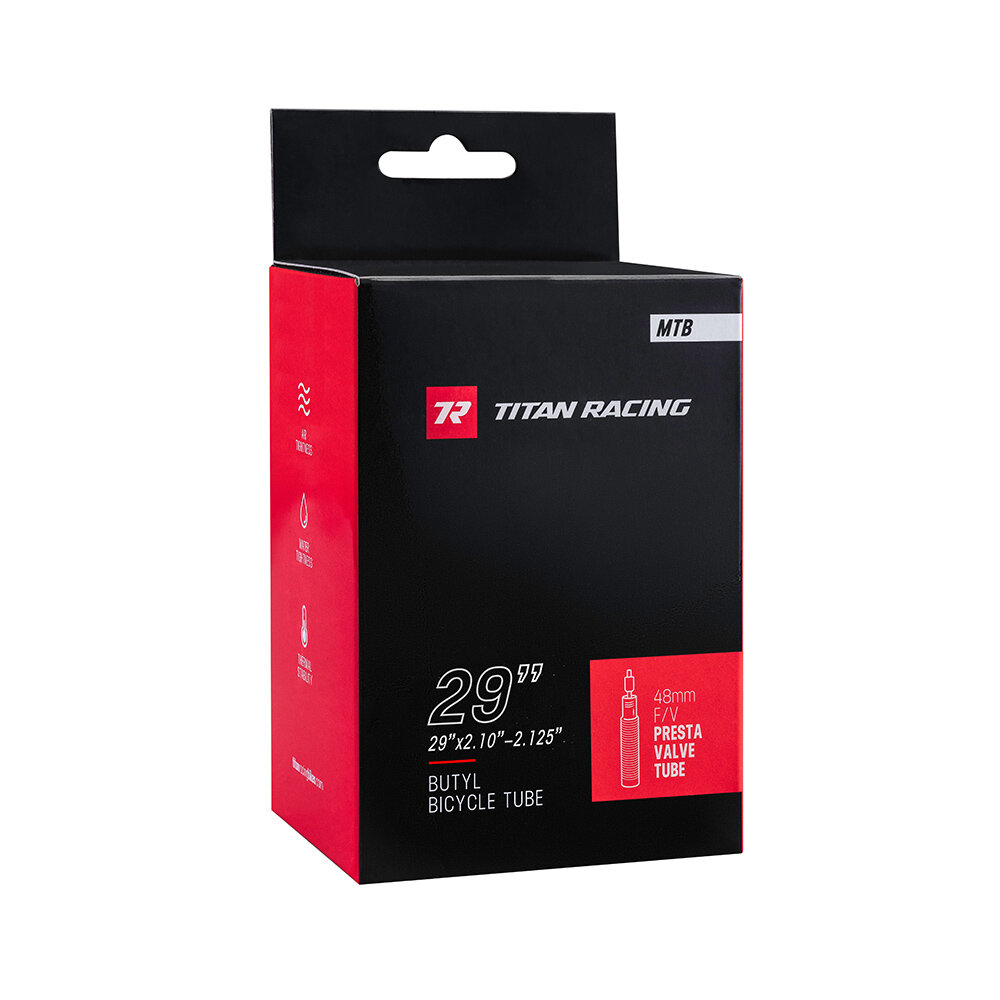 Titan Racing Камера Titan Racing 29x1.95-2.125ʺ FV, цвет Черный