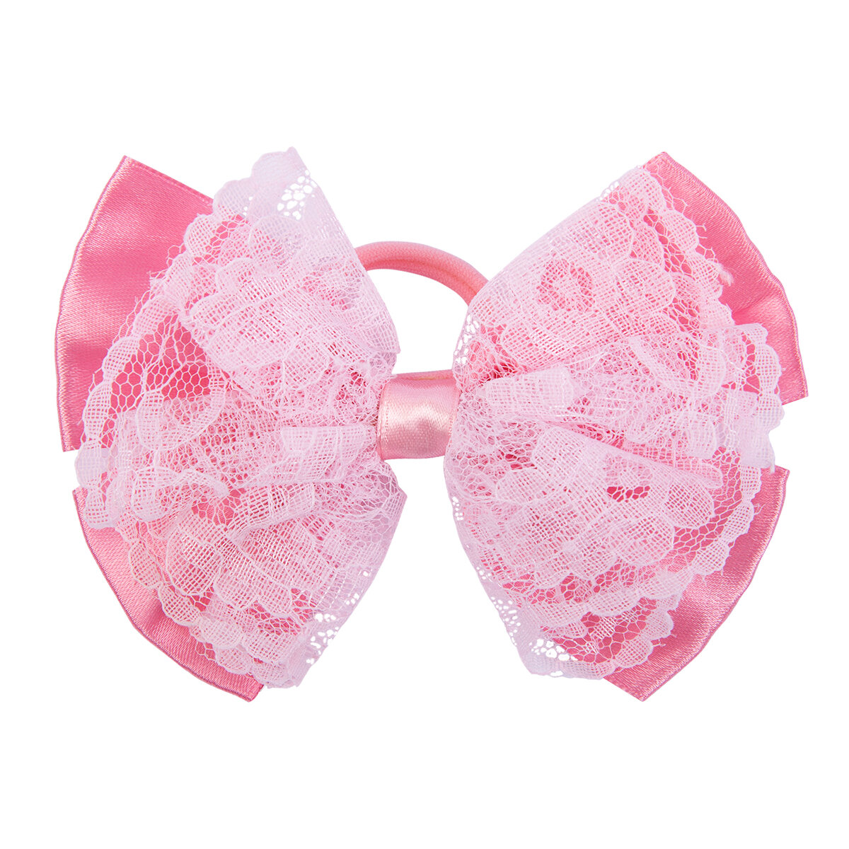 CHERRY MARY DR07006 Резинка для волос №03 розовый эластичная силиконовая не тянет волосы 1шт