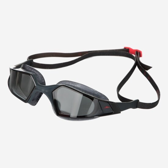 Очки для плавания Speedo Aquapulse PRO GOG AU GREY/SMOKE, серый/красный/серый, 8-12264D640