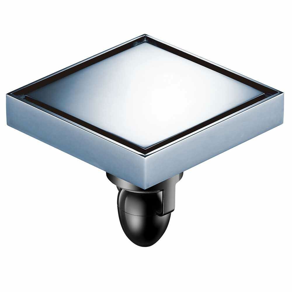 Душевой трап MAGdrain WC02Q5-G 100х100 мм сухой затвор 28 л/мин хром