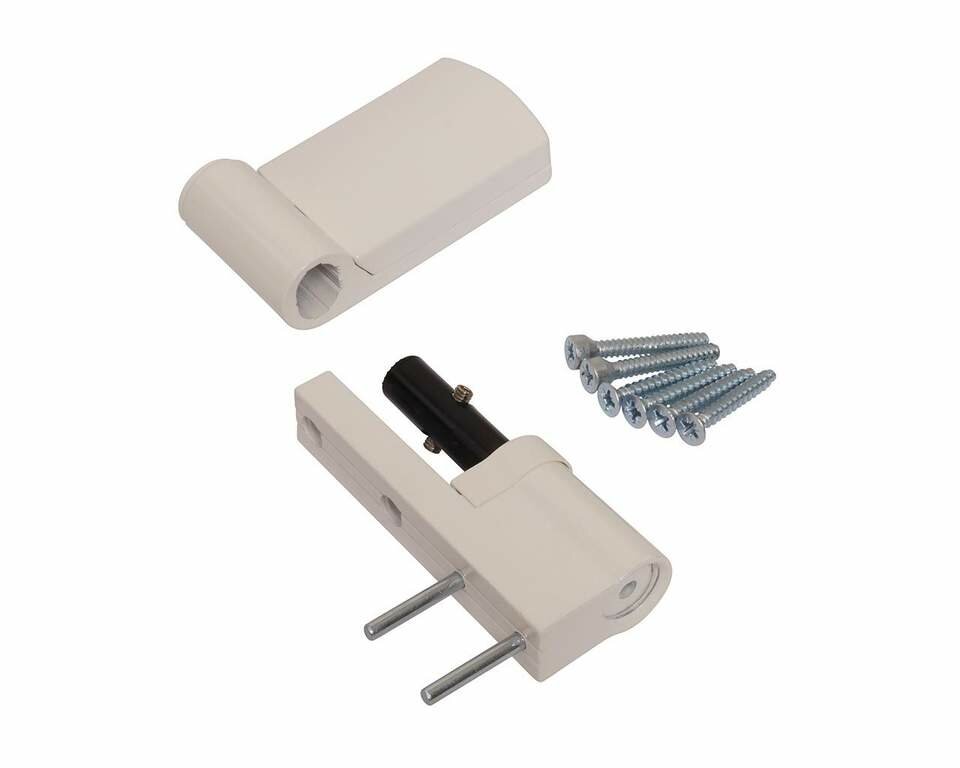 Петля дверная Elementis KTV-RT (15-20 мм), на 120кг, Белый, RAL9016