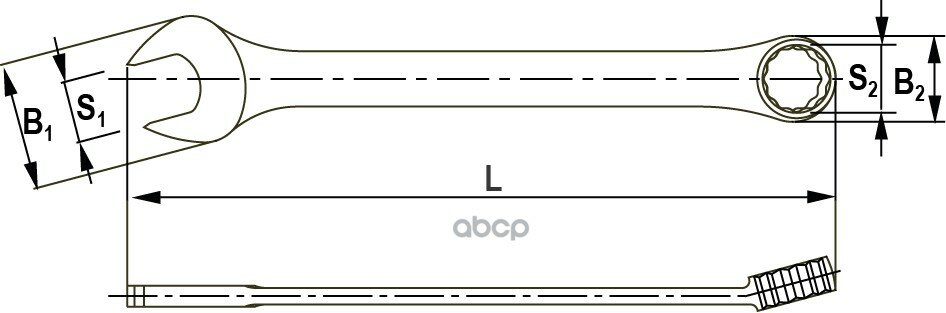 Ключ гаечный комбинированный дюймовый, 3/8 THORVIK CWI0038 THORVIK арт. CWI0038