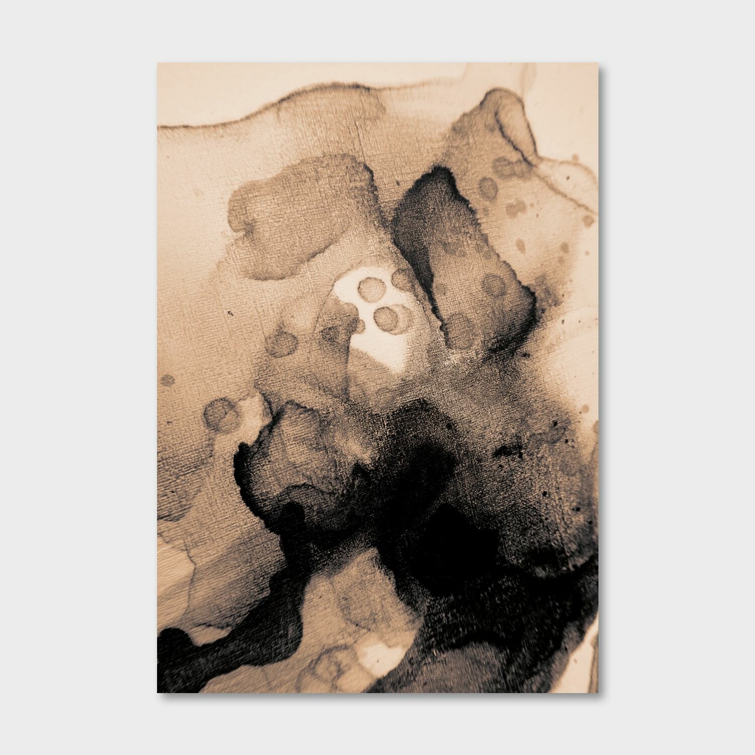 Постер для интерьера Postermarkt, Абстракция Темно-Коричневая №1, 50х70 см