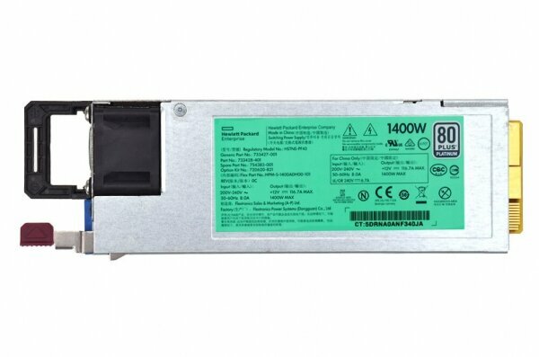 HPE 1400W Flex Slot Platinum Plus Hot Plug Power Supply Kit (720620-B21)