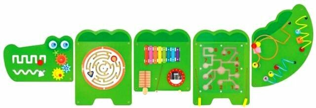 Развивающий модуль Viga Крокодил, 5 в 1, в коробке 50346