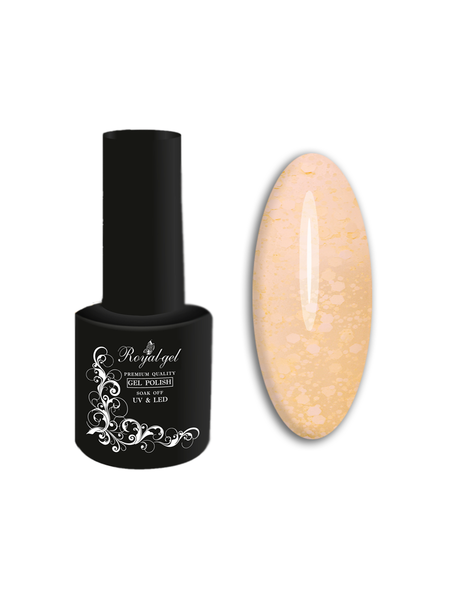 Гель лак Rоyal-gel "Снежные хлопья" 5 мл. SF06